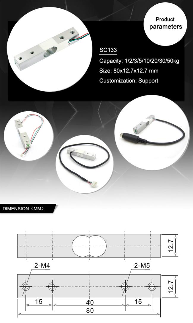 SENSORCON Load Cell Amplifier HX711 LOAD CELL 10kg 20kg weight sensor for smart scale vending machines