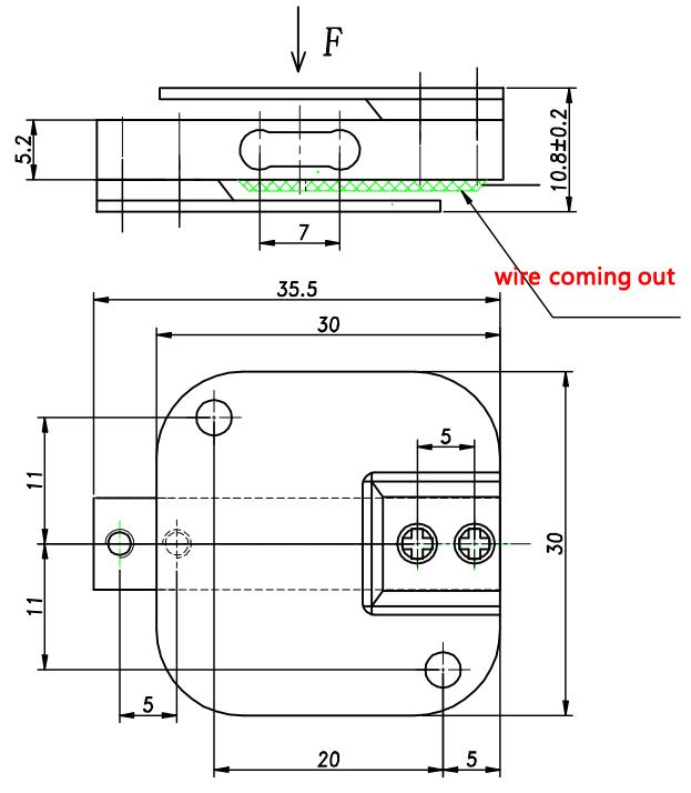 SC716C Micro Weight Sensor Small Vending Machine Load Cell 5 kg 10 kg Smart Shelf Load Cell 5kg 10kg