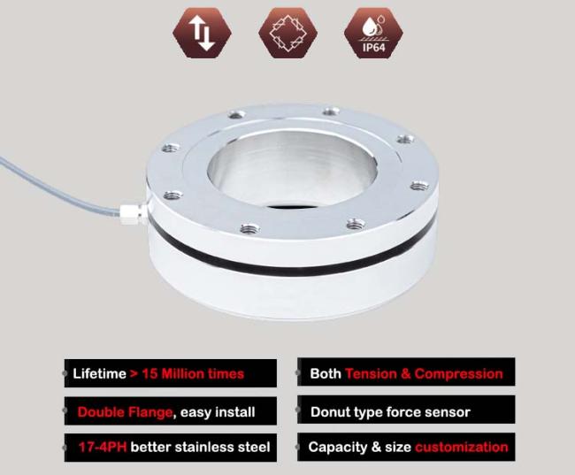 Direct supply from the manufacturer D75H 650N washer type pressure force sensor pressure force sensor load cell