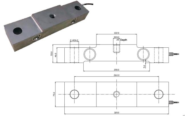 SC910B Sensorcon double end shear beam load cell 10ton