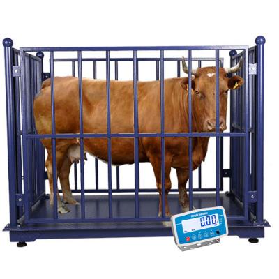Cina Scale di pesatura per bestiame a colori personalizzate per aziende agricole Scala elettronica per pavimenti per animali Capacità 300kg in vendita