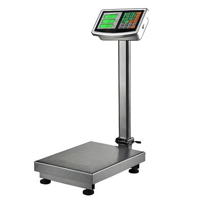 China AC/DC Power Supply Industrial Waterproof Electronic Digital Scale 150-500KG Bench Weighing Steel Platform 0.1g Accuracy LCD Display OEM ODM for sale