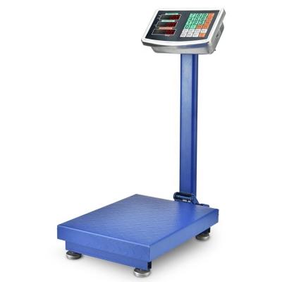 China Industral Scale Digital Electronic 150kg/500kg Carbon Steel Bench Postal Platform Scale with LCD Display Pressure Sensor for sale