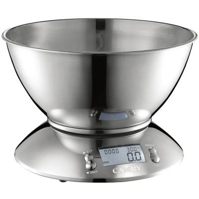 China 5kg Maximum Weight Recommendation Stainless Steel Electronic Kitchen Scale with Scale Tray Timer and Digital Thermometer for sale