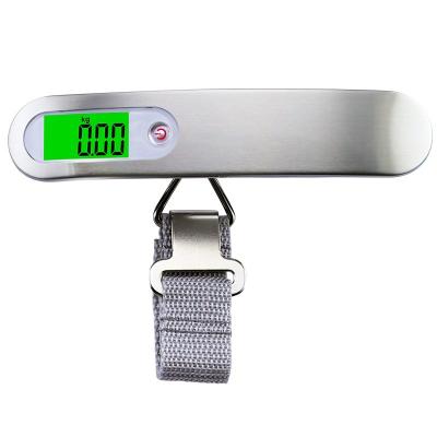 China Mini Electronic Hanging Luggage Scale 50kg LCD Digital Weighing Scale Stainless Steel ABS Material OEM Small Hanging Scales for sale