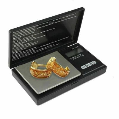 China Weighing Scale Black Original Diamond Model 500 Kitchen Pocket Jewelry Food Scale Digital 200g 0.01g Golden with Battery for sale