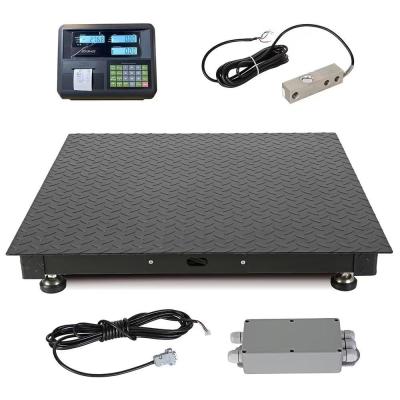 China Direct Supply 2 * 1.2-meter 500kg Carbon Steel Platform Weighing Scale with Digital Indicator and AC/DC Power Supply for sale