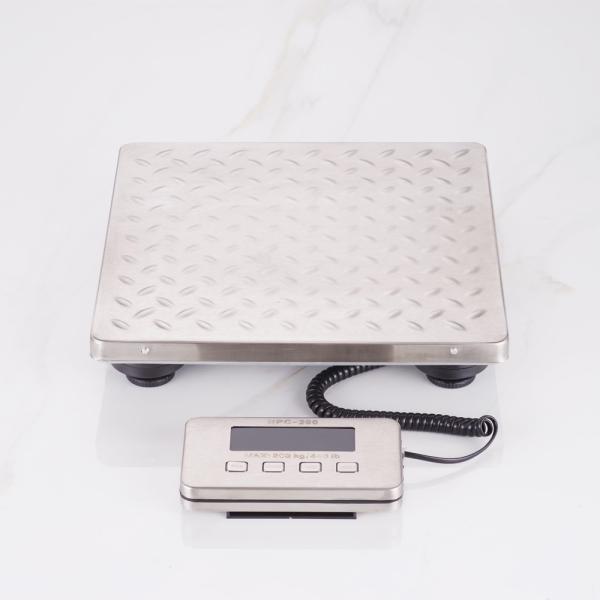 Quality 300 * 300 * 55mm Rechargeable Stainless Steel Parcel Scale 200 kg Industrial Platform Scale for Precise Parcel Transport for sale