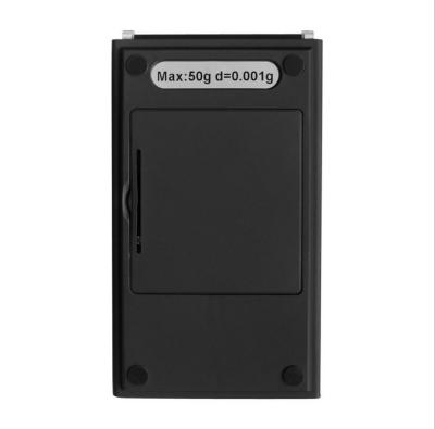 China 0.01g High Accuracy Jewelry Scale with Counting Function Blue Screen Display and Clock Temperature Digital Pocket Scale for sale