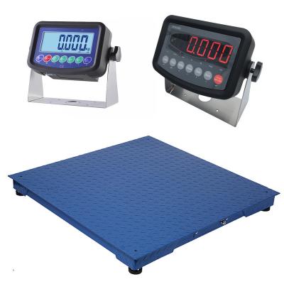 China Material Multi-function Weighing 1t Digital Electrical Floor Scale with Optional Platform Size and 40mm Digit Height for sale