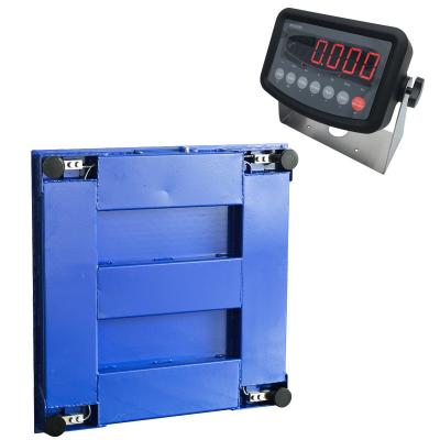 China Material Multi-function Weighing 1t Digital Electrical Floor Scale with Optional Platform Size and 40mm Digit Height for sale