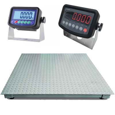 China Thick Platform Plate Industrial Floor Scale XH8720 3000kg Digital Electronic Platform Scale with Material Multi-Function for sale