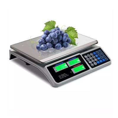 China Stainless Steel ABS Plastic 40KG 30KG High Accuracy Digital Electronic Supermarket Household Kitchen Food Weighing Counting Scale for sale