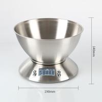 China Stainless Steel Kitchen Scale with Battery Power Source and Accurate Weight Measuring Function for sale