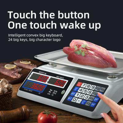 中国 1g精度ABS素材デジタル電子台はかり LED/LCDディスプレイ付き 40kg容量 他の色でカスタマイズ可能 販売のため