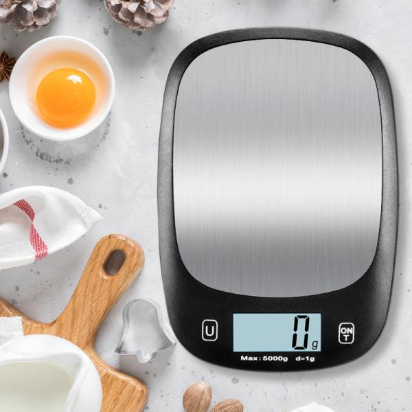Quality Solid Pattern Type Stainless Steel Electronic Kitchen Scale 5kg 11lb Weight Measuring Tool with Patented Technology for sale