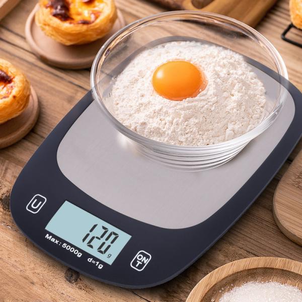 Quality Solid Pattern Type Stainless Steel Electronic Kitchen Scale 5kg 11lb Weight for sale