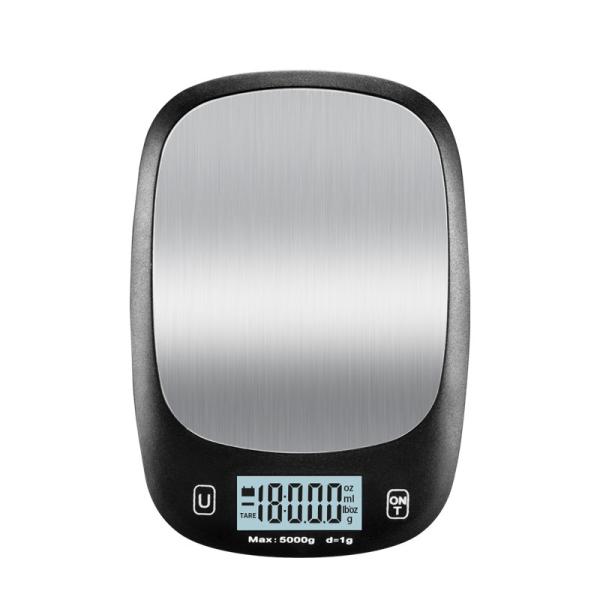 Quality Solid Pattern Type Stainless Steel Electronic Kitchen Scale 5kg 11lb Weight for sale