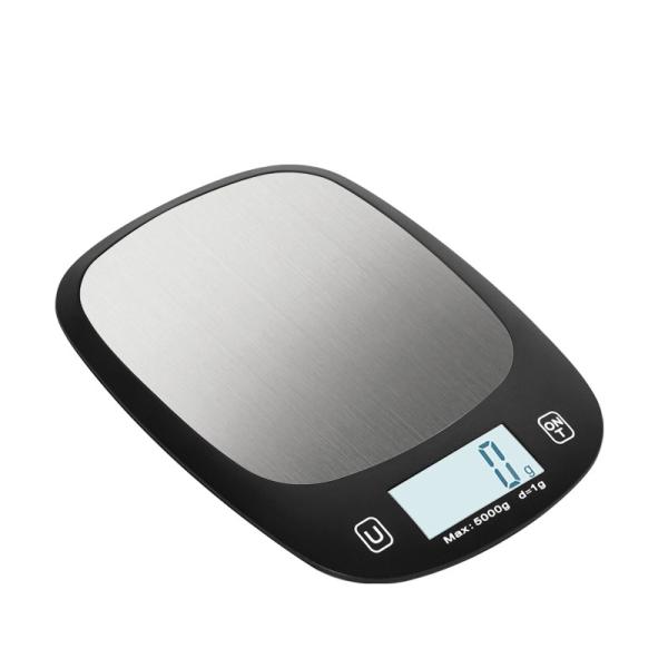 Quality Solid Pattern Type Stainless Steel Electronic Kitchen Scale 5kg 11lb Weight for sale