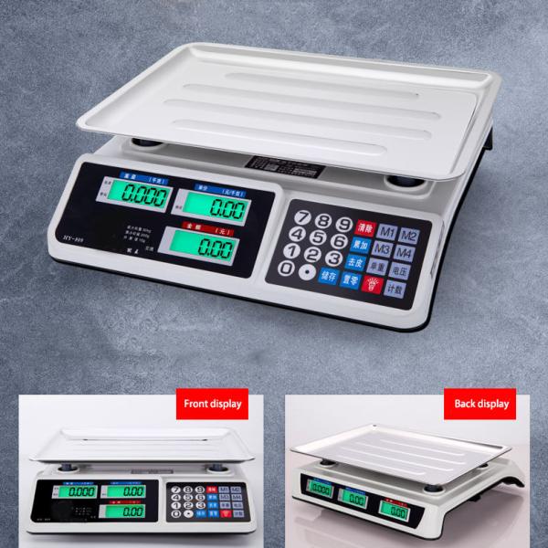 Quality 30kg/40kg Capacity KRC Digital Commercial Gram Balance Scale 2025 Model with for sale