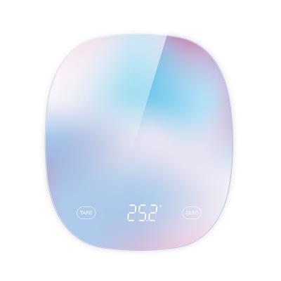Cina Bilancia da cucina digitale per alimenti con divisione 1g/0.1oz, funzione tara e piattaforma in vetro temperato facile da pulire in vendita