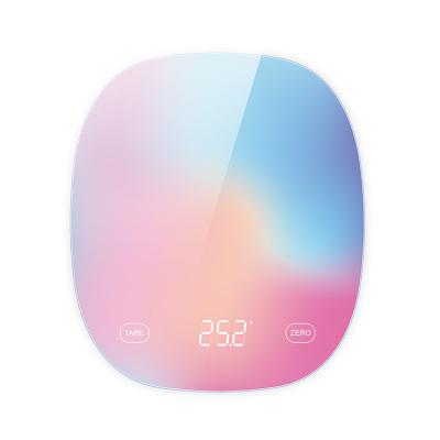 Cina Bilancia da cucina digitale per alimenti con divisione 1g/0.1oz, funzione tara e piattaforma in vetro temperato facile da pulire in vendita