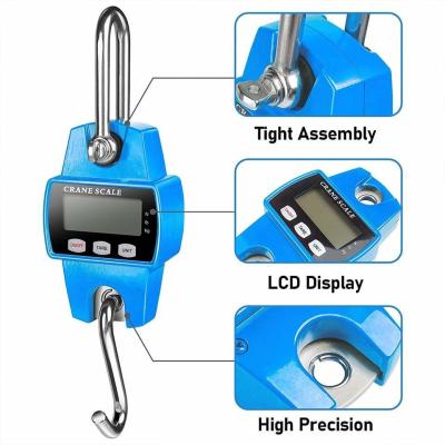 China CRANE SCALE 300KG Portable Electronic Hanging Scale with LCD Display Digital LED Display OEM/ODM Supported for sale