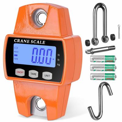 China 300kg Digital Crane Scale with Colourful Display and Strong ABS Stainless Steel Construction for sale