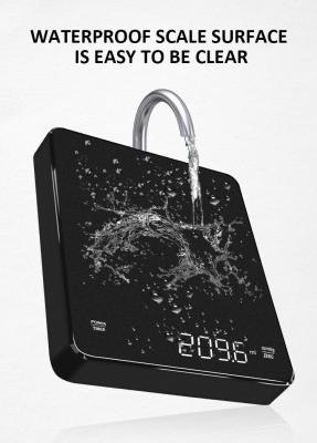 China LED Display Kitchen Scale with Touch Screen Timer Function and Customized OEM Product weight 298g Digital Coffee Scale for sale