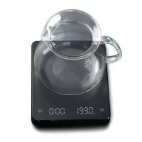 China Rectangle Timemore 3 kg Digital Kitchen Coffee Scale with Timer Battery Features Weight Measuring Function for sale