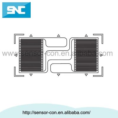 중국 높은 감수성 및 궁극적 인 저항 BF1000-2GB 두 개의 병렬 그리드 스트레인 게이즈 굽기 스트레인 응용 프로그램을위한 반 브리지 판매용