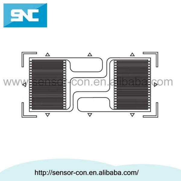 Quality High Sensitivity and Ultimated Resistance BF1000-2GB Dual Parallel Grid Strain for sale