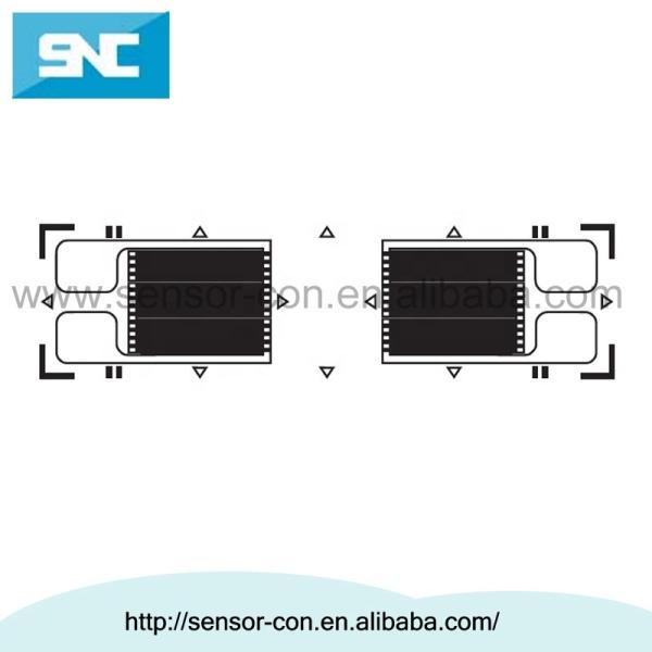 Quality High Sensitivity and Ultimated Resistance BF1000-2GB Dual Parallel Grid Strain for sale