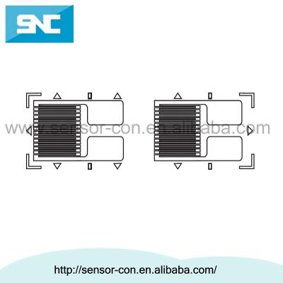 중국 높은 감수성 및 궁극적 인 저항 BF1000-2GB 두 개의 병렬 그리드 스트레인 게이즈 굽기 스트레인 응용 프로그램을위한 반 브리지 판매용