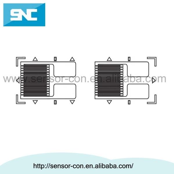 Quality High Sensitivity and Ultimated Resistance BF1000-2GB Dual Parallel Grid Strain for sale