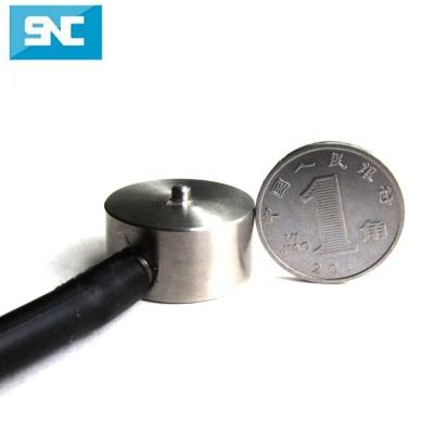 China Sensitity 1.5±0.2 % mv/v Sub Miniature Button Load Cell 300kg 500kg with High Sensitivity and Resistance Sensor Theory for sale