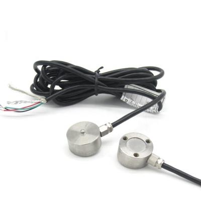 China Sensitity 1.5±0.2 % mv/v Sub Miniature Button Load Cell 300kg 500kg with High Sensitivity and Resistance Sensor Theory for sale