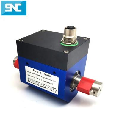 China Continuous Rotation Torque Sensor 0-10v Output and 100nm Dynamic Torque Capacity for 50N.m Torque Meter in High Demand for sale