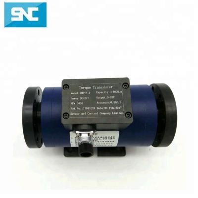China Series Torque Sensor 100Nm 500Nm 1000Nm 2000Nm 5000Nm Rotary Flange to Flange Torque Sensor Transducer with Power Supply for sale