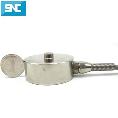 China SC201GCL Pancake Load Cell Button Weight Sensor 2T/3T/5T for Vehicle Weighing Insulation Resistance 5000 M Ohm / 50V for sale