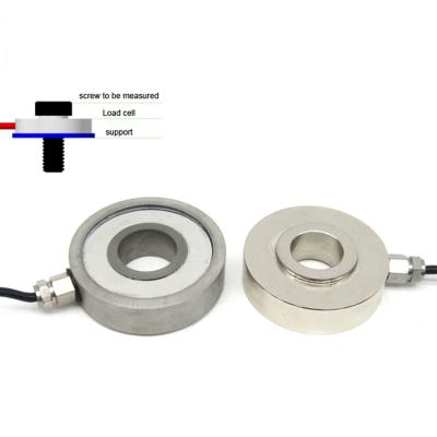 China Células de carga de orificio pasante SC220 con sensor de galgas extensométricas recomendado de 5-12VDC para mediciones precisas en venta