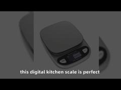 High End Electronic Weighing Sensitive 5kg Stainless Steel Kitchen Food Baking Scale ROUND Measuring for Perfect Results