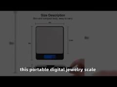 Battery Powered Digital Weighing Scale 500g Capacity 0.01g Division for Precise Measurements