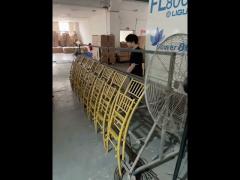 Hotel Furniture Metal Gold Chiavari Chairs Banquet Events Wedding Reception Chairs