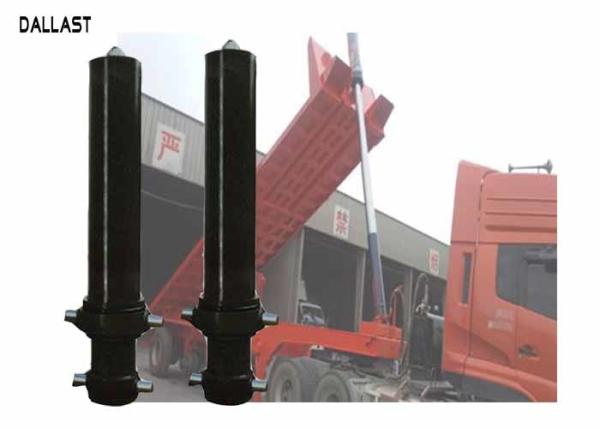 Quality Semi Trailers Telescopic Hydraulic Cylinder Single Acting Long Stroke For Industry Mining for sale