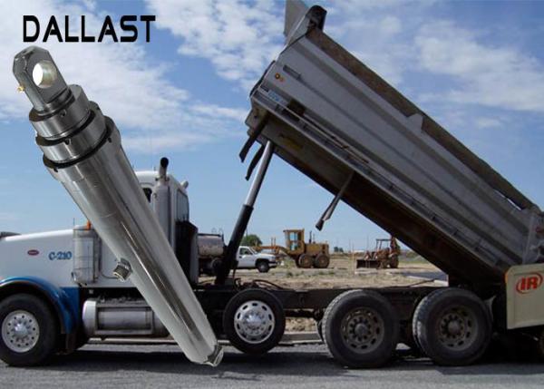 Quality One Acting Telescopic Hydraulic Cylinder Agricultural Farm Truck Chrome Plating for sale