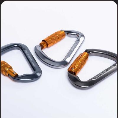 Cina 7075 Aviazione Aluminio 30KN D Forma Carabiner di arrampicata per la sicurezza e il salvataggio in vendita