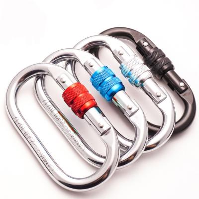 China CE0082 Gecertificeerde O-vormige klimcarabiner voor wandklimmen Maximale breekbelasting 25KN Te koop