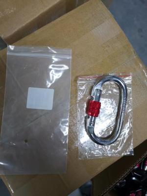 China CE0082 Gecertificeerde O-vormige klimcarabiner voor wandklimmen Maximale breekbelasting 25KN Te koop