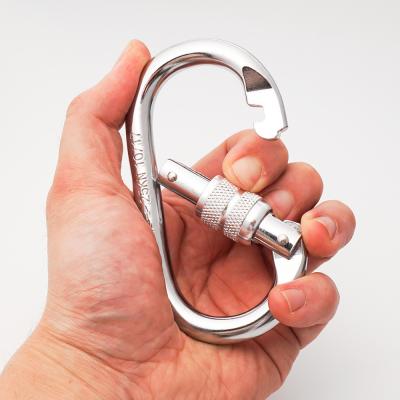 Cina 108 mm di lunghezza 60 mm di larghezza Carabiner di arrampicata a forma di O per sport d'avventura in vendita